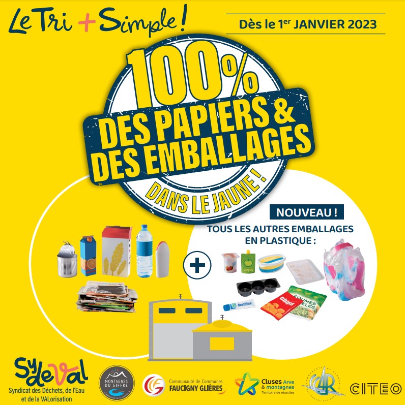 A compter du 1er janvier 2023, le geste de tri est + simple ! - Mairie ...